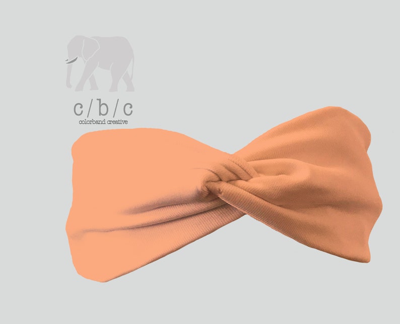 Peach Headband, Wide Headband, Adult Headband, Women's Headband ...
