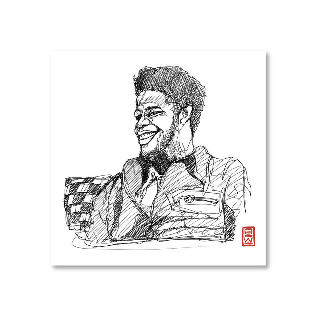 Al Green / Black and White / Fine Art Print / Giclee / Yokai ...