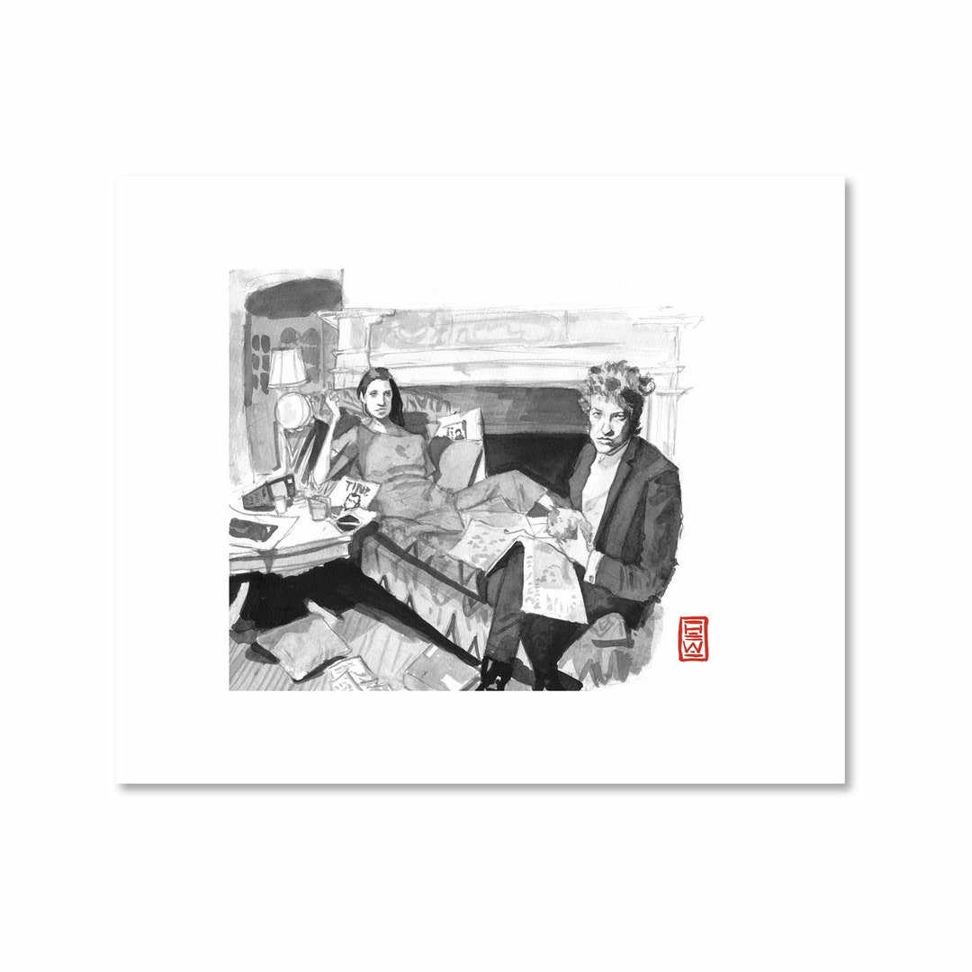 Bob Dylan / Sally Grossman / Black and White / Fine Art Print / Giclee ...