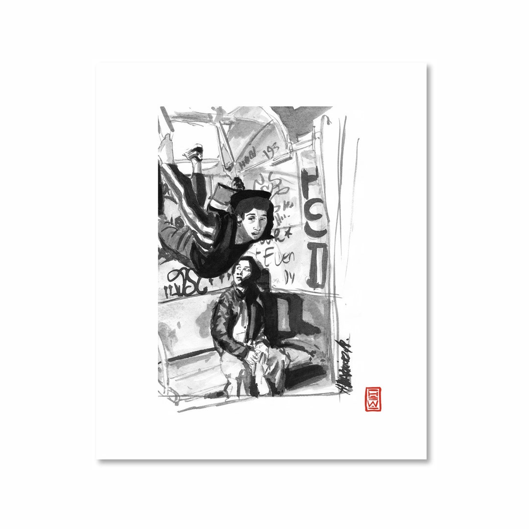 Subway / Graffiti / Black and White / Fine Art Print / Giclee ...