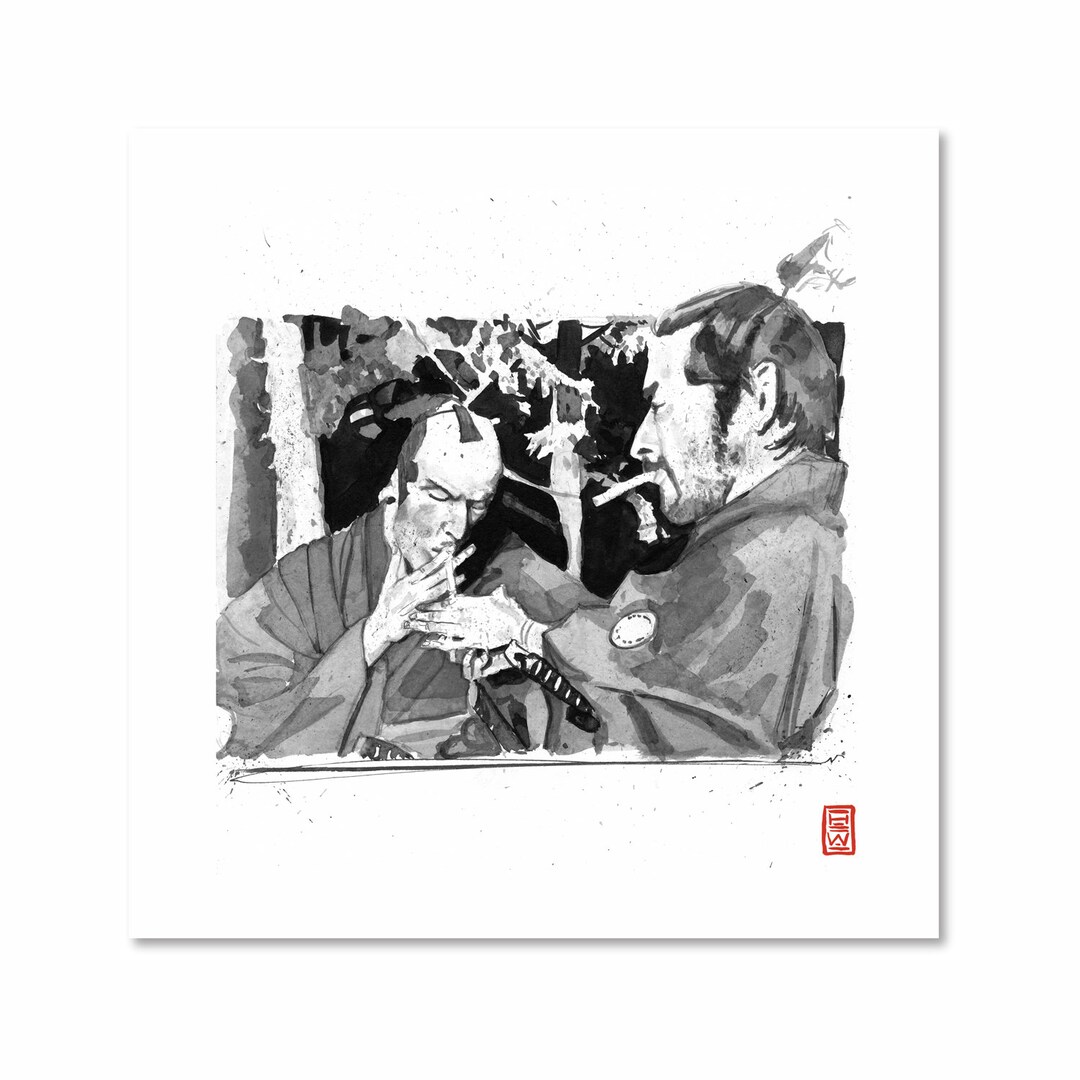 Smoking Samurai / Toshiro Mifune / Tatsuya Nakadai / Black and White ...