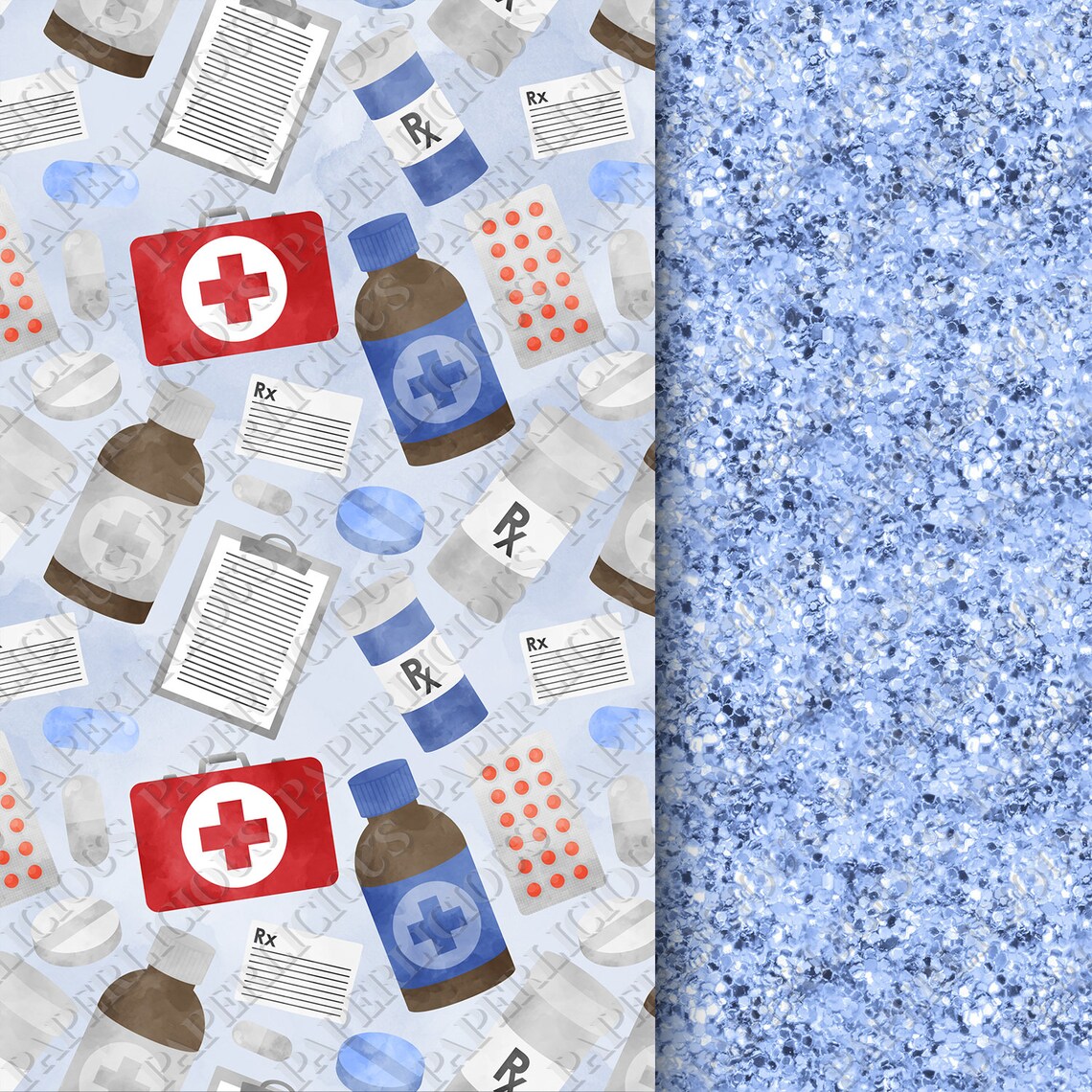 Medical Digital Paper Doctor Digital Paper Medical Patterns | Etsy