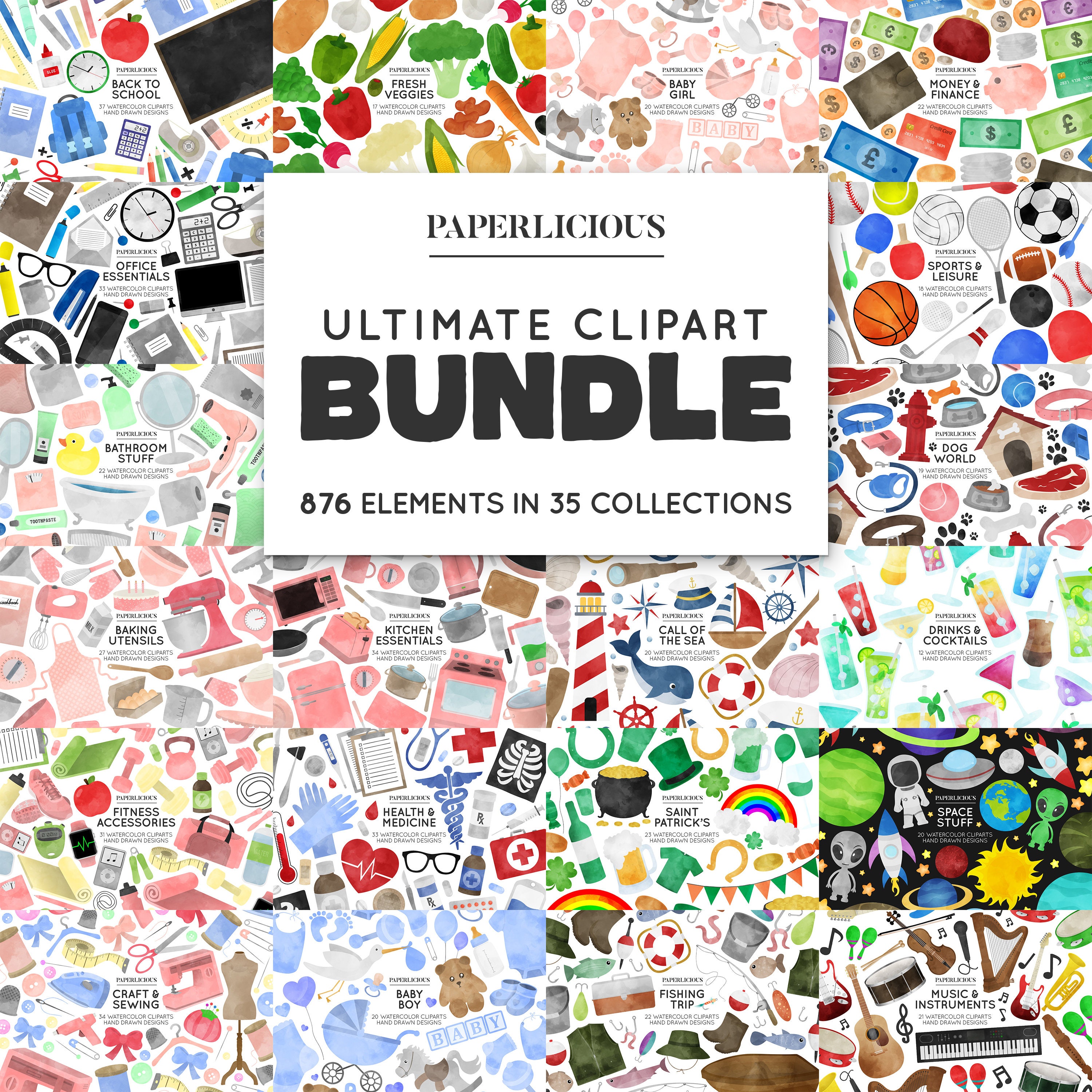 Ultimate Clipart Bundle Clipart Set Discount Bundle - Etsy