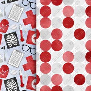 Medical Digital Paper, Doctor Digital Paper, Medical Patterns, Health ...