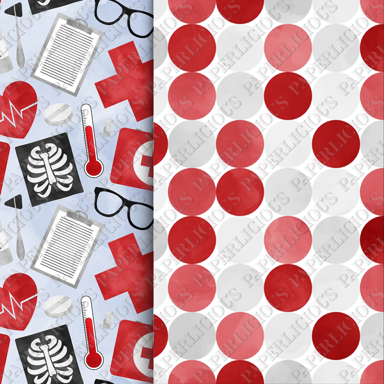 Medical Digital Paper Doctor Digital Paper Medical Patterns - Etsy