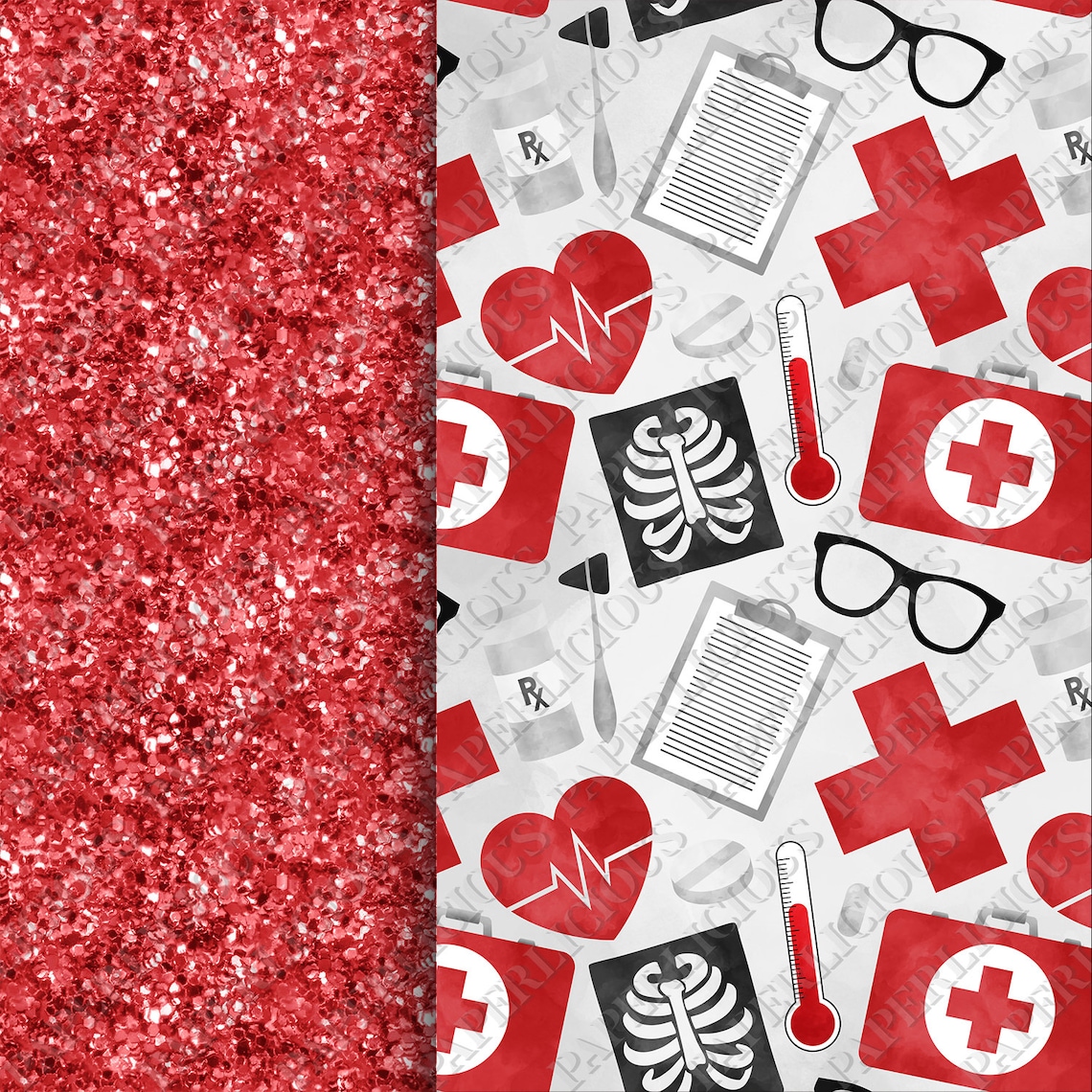 Medical Digital Paper Doctor Digital Paper Medical Patterns | Etsy