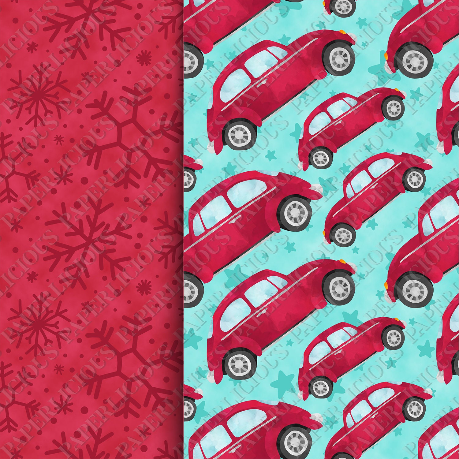 Christmas Digital Papers Christmas Town Christmas Planner - Etsy