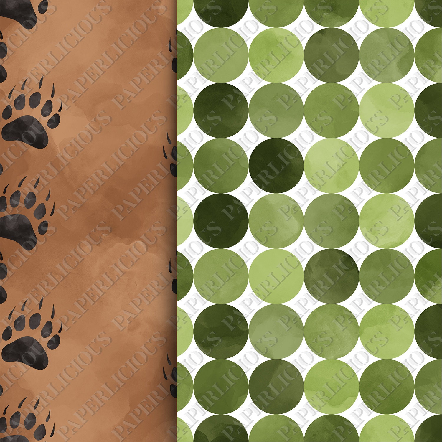 Camping Digital Papers Hiking Digital Summer Digital Summer | Etsy