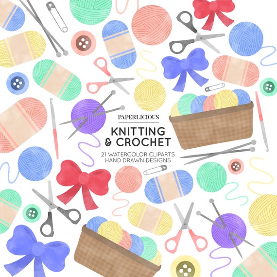 Grandma Knitting Clip Art
