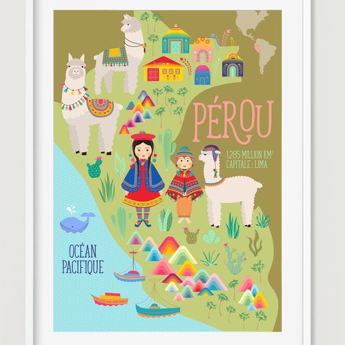 Peru Machu Picchu Travel Poster Peru Print Peru Art. Digital | Etsy