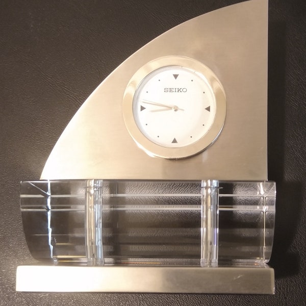 Seiko Crystal Clock - Etsy