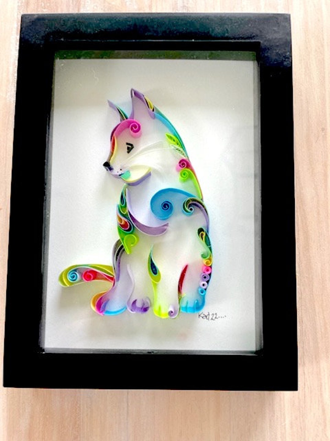 Paper Quilled Cat - Etsy