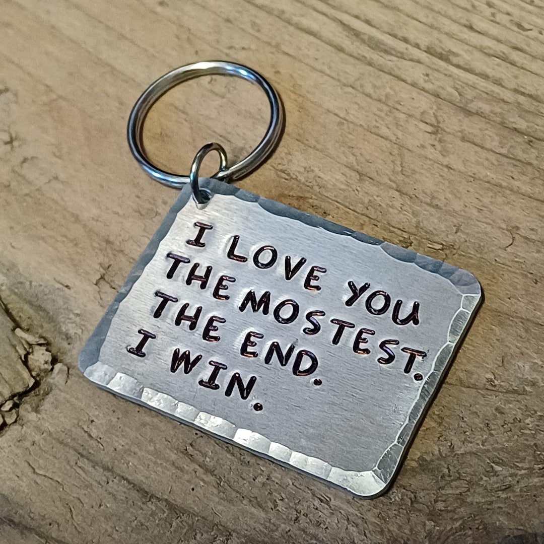 I Love You the Mostest Keyring | Anniversary Gift | Birthday ...