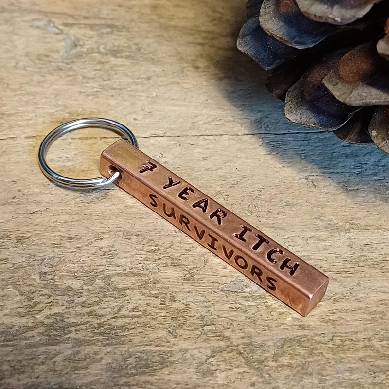 Copper Keyring - Etsy UK