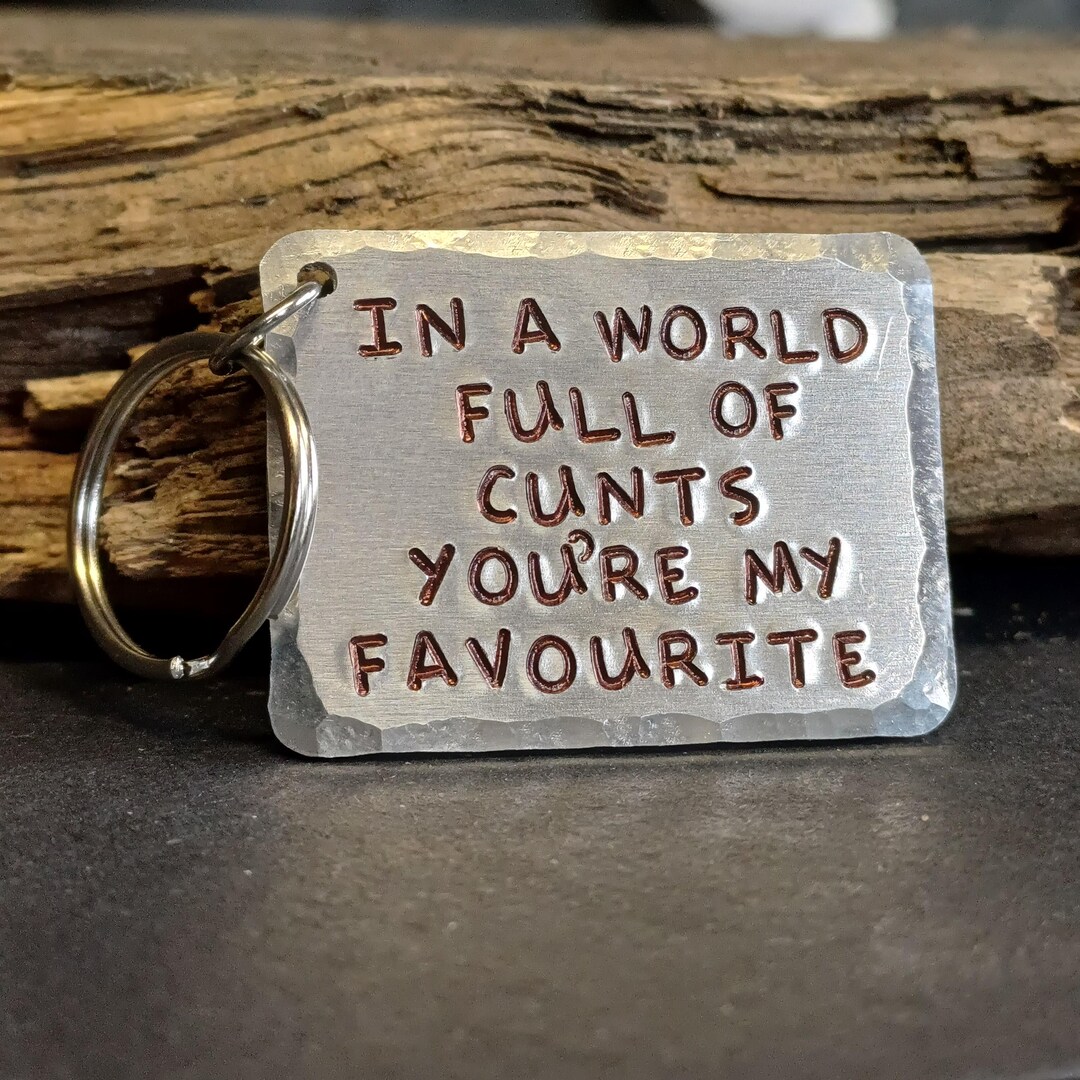 Profanity Keyring | Rude Adult Gift | Favourite Cunts Key Ring - Etsy