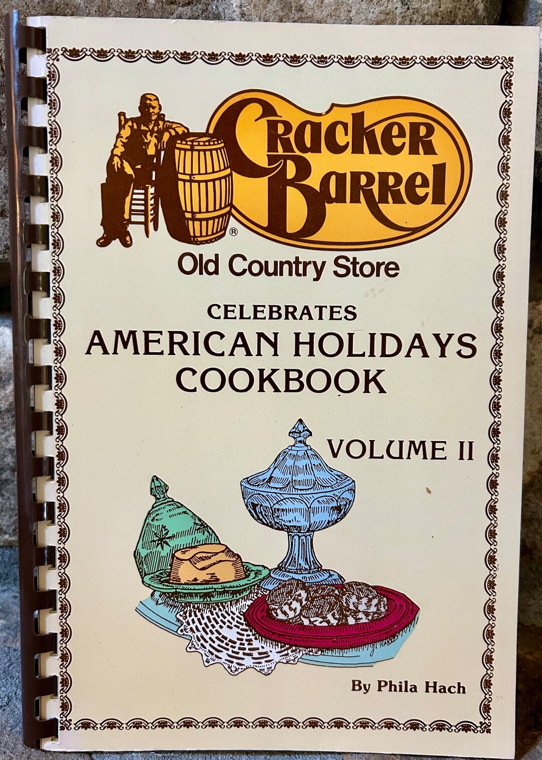 Vintage 1985 Cracker Barrel Cookbook, Spiral PB, American Holidays ...