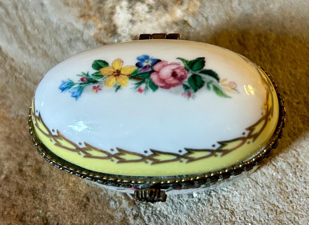 Vintage Imperial Porcelain Trinket Box, Japan, 1970s, Jewelry Box ...