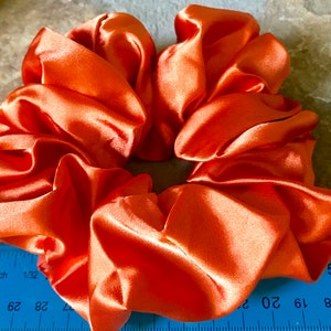 Oversize Hair Scrunchie, Extra Large Hair Scrunchies, Orange Scrunchies ...