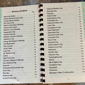 Vintage 1985 Cracker Barrel Cookbook, Spiral PB, American Holidays ...