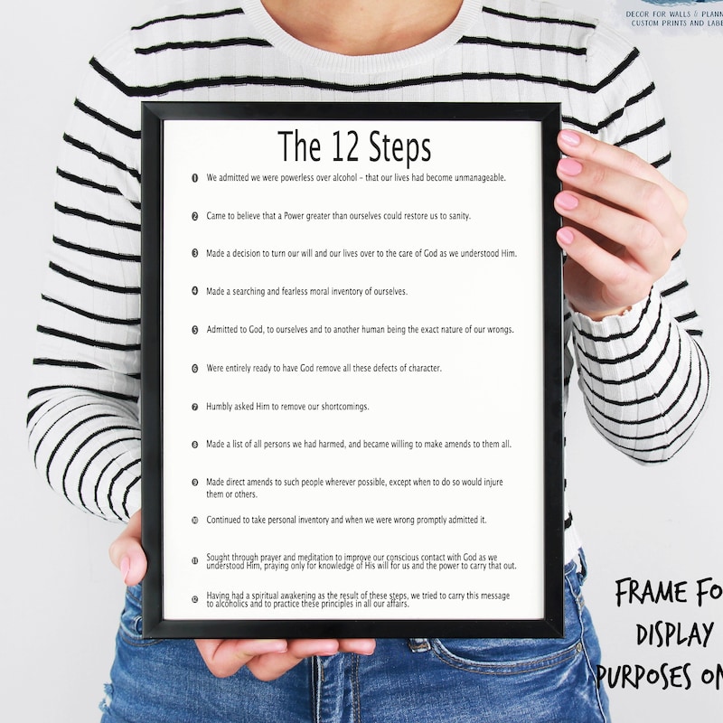 Aa 12 Steps Print - Etsy