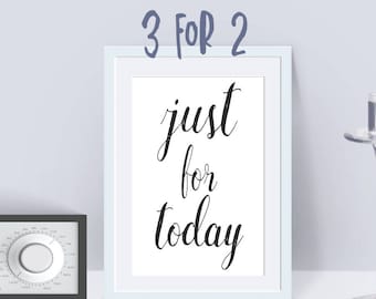 Just for today | Etsy