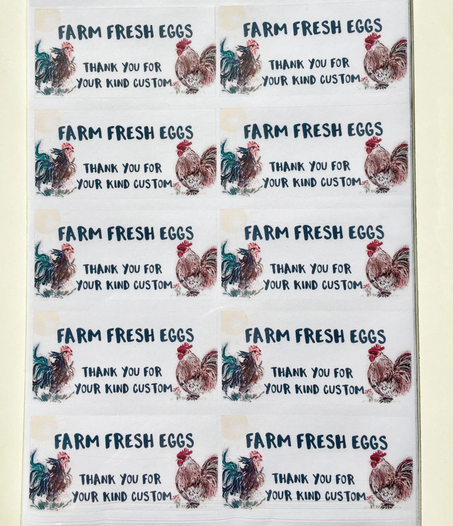 Custom Egg Box Labels With Artwork Smallholder Egg Sales - Etsy