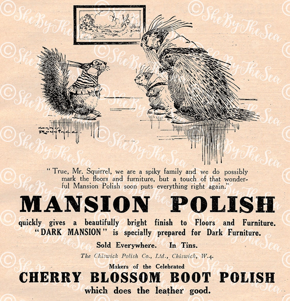 Vintage British Adverts, Household Adverts, Digital Collage, LARGE ...