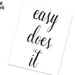 Recovery Wall Art, AA Meeting Poster, Alcoholics Anonymous Motto, 'easy ...