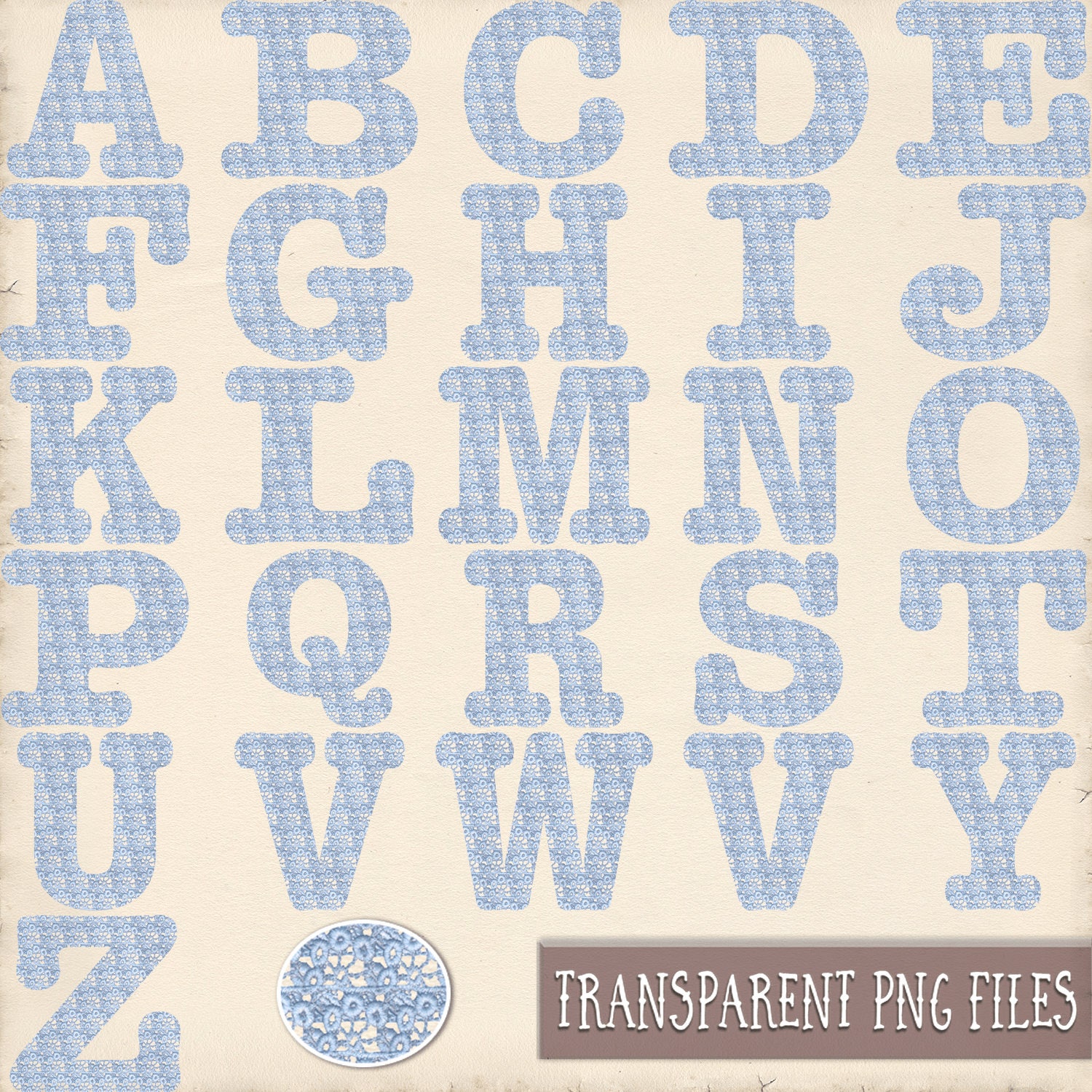 Lace Blue Alphabet, Letters Number Clip Art, Vintage Blue Lace, PNG ...