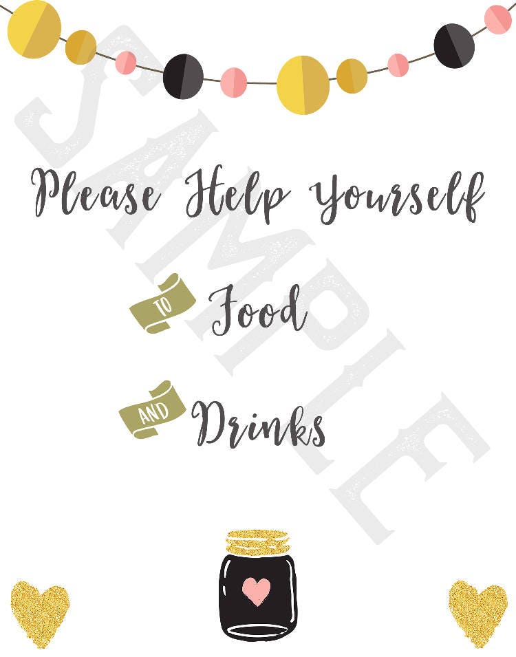 Baby Shower Food Table Sign at Donald Blanton blog