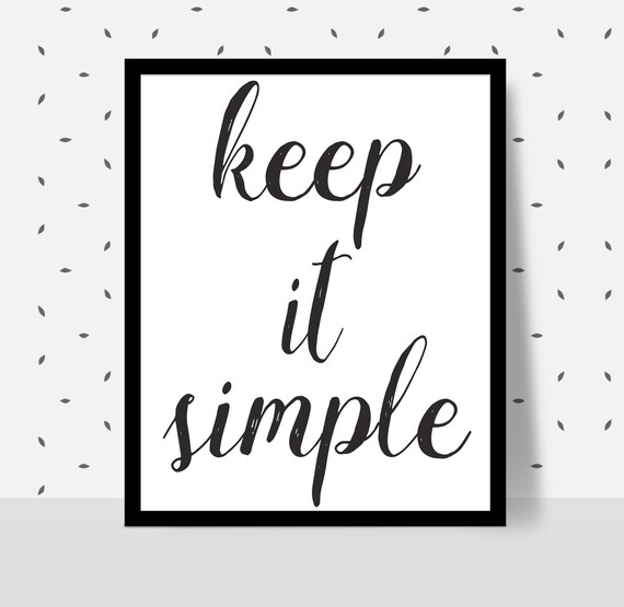 KEEP IT SIMPLE Alcoholics Anonymous Print Aa Recovery Print - Etsy