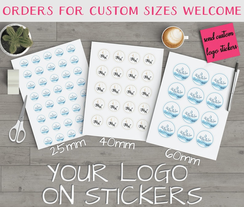 Round Custom Stickers, Custom Image Sticker, Business Logo Stickers ...