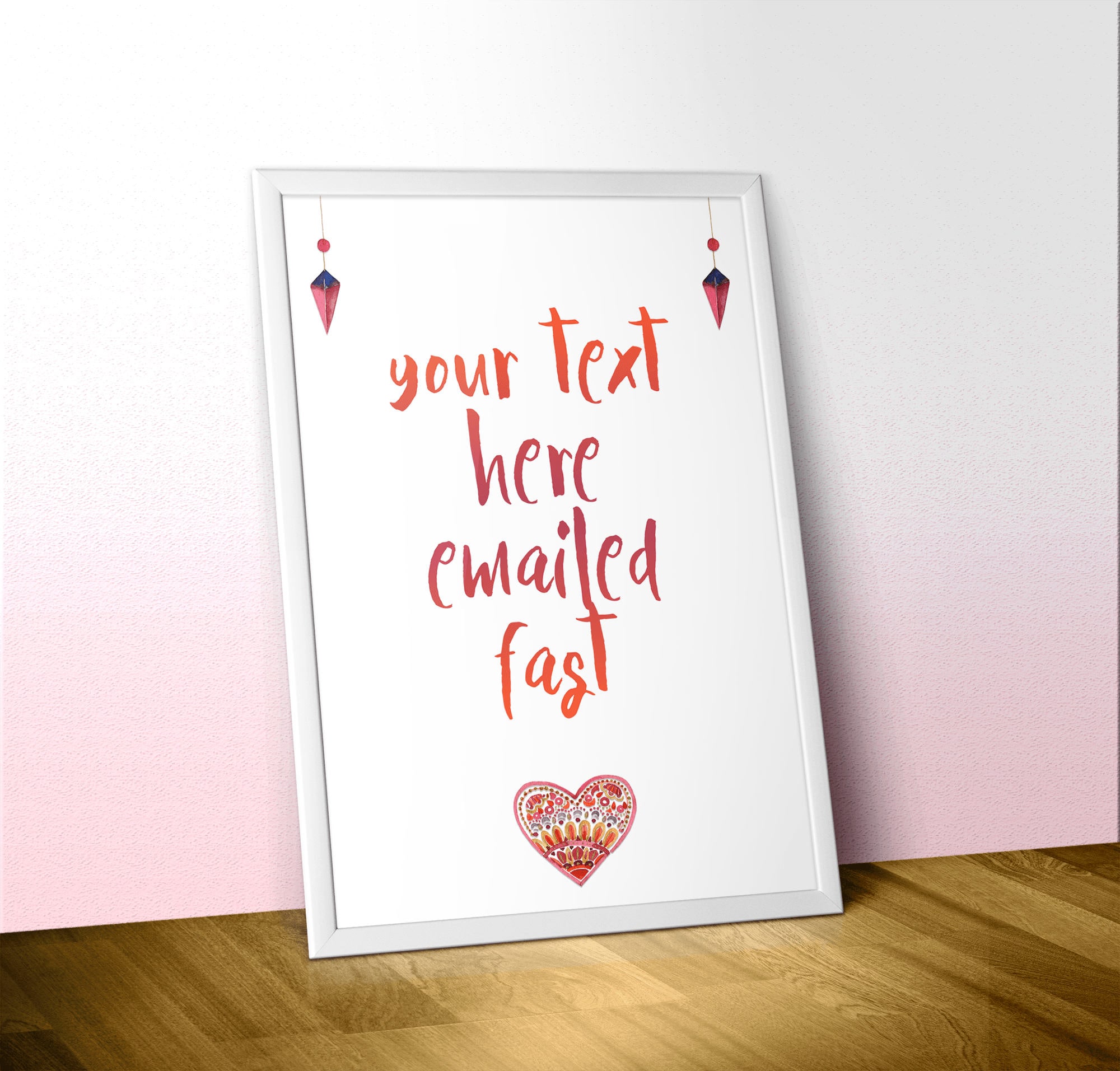 PRINTABLE Custom Quote Word Art, Boho Art, Personalised Quote Printable ...
