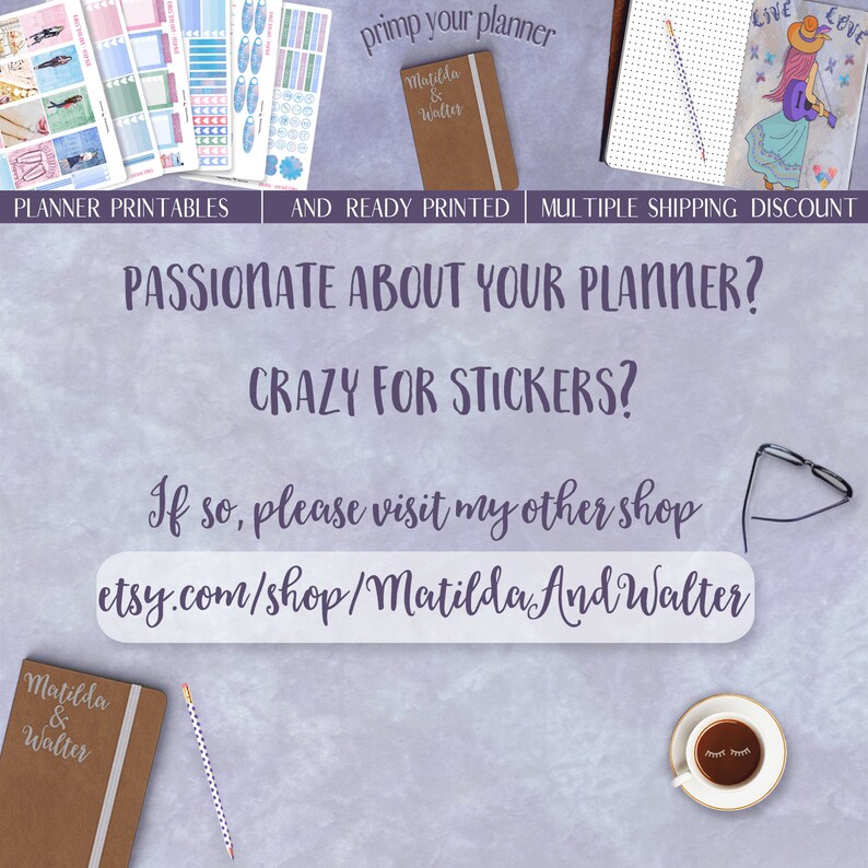 Create 365 Planner Stickers , 'touch of Gold' HP Planner Kit, Gratitude ...