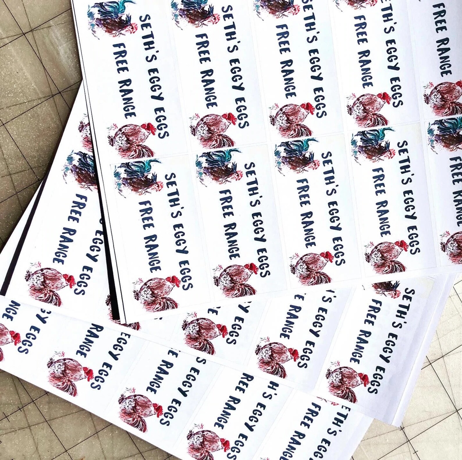 Custom Egg Box Labels With Artwork Smallholder Egg Sales - Etsy