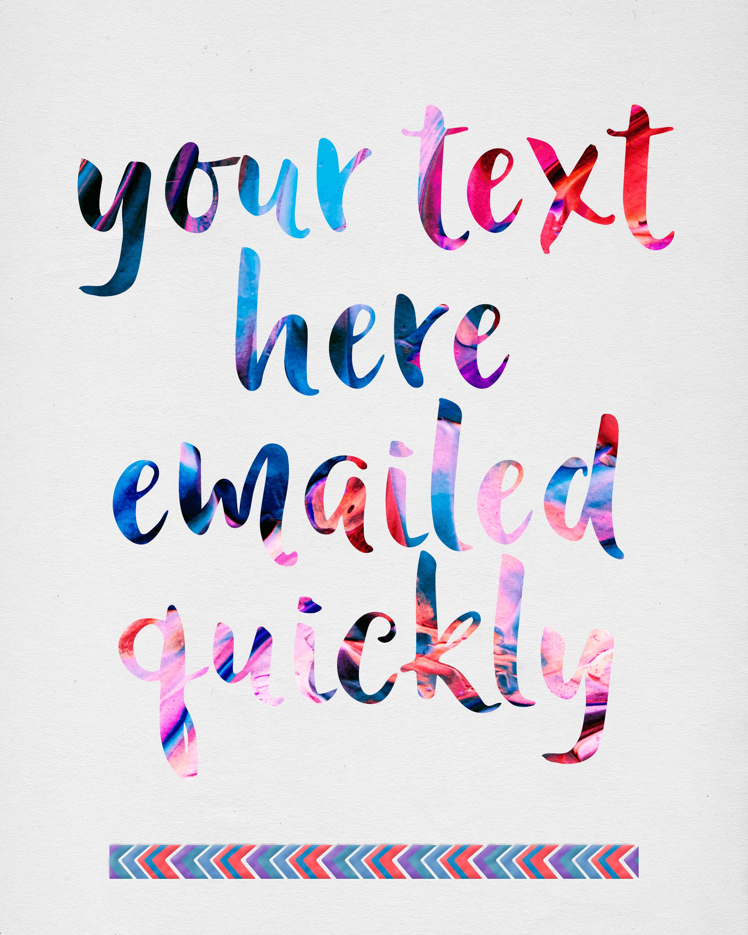 PRINTABLE Custom Word Art Digital Download, Your Words, Rainbow ...