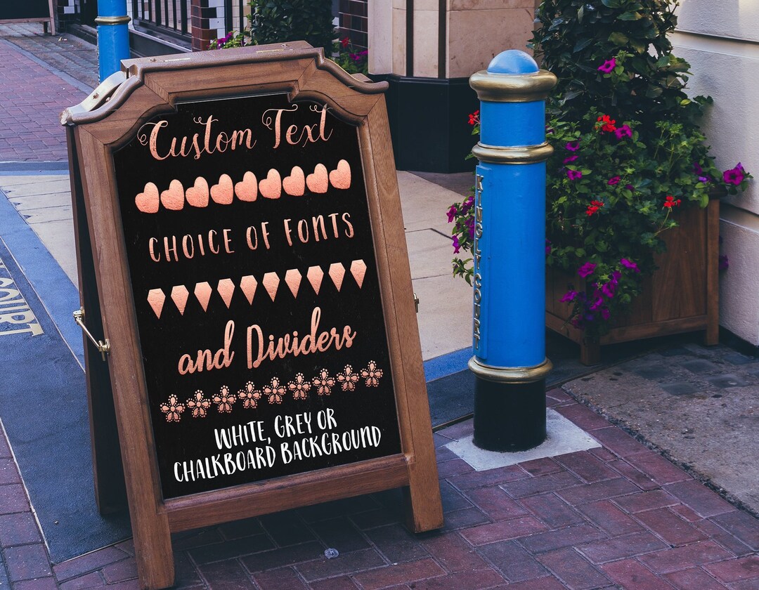 Rose Gold Custom Poster, Custom Blackboard Quote, Wedding Chalkboard ...