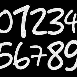 Chalk Alphabet Letters, Numbers Clip Art, Digital Alphabet Chalk ...