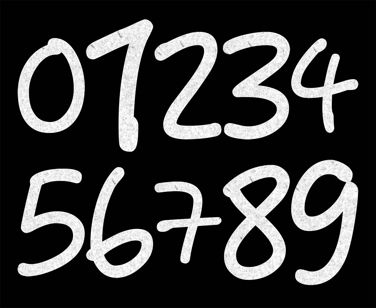 Chalk Alphabet Letters, Numbers Clip Art, Digital Alphabet Chalk ...