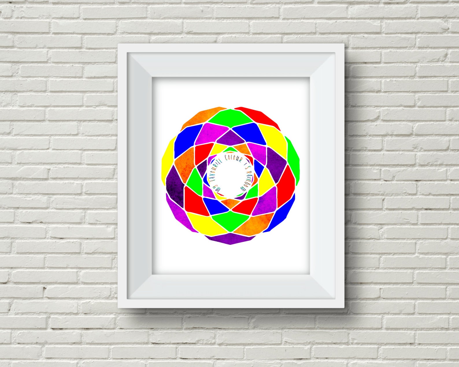 LGBT Rainbow Printable, Gay Pride Circular Flag, Instant Download ...
