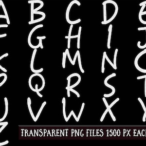 Chalk Alphabet Letters, Numbers Clip Art, Digital Alphabet Chalk ...