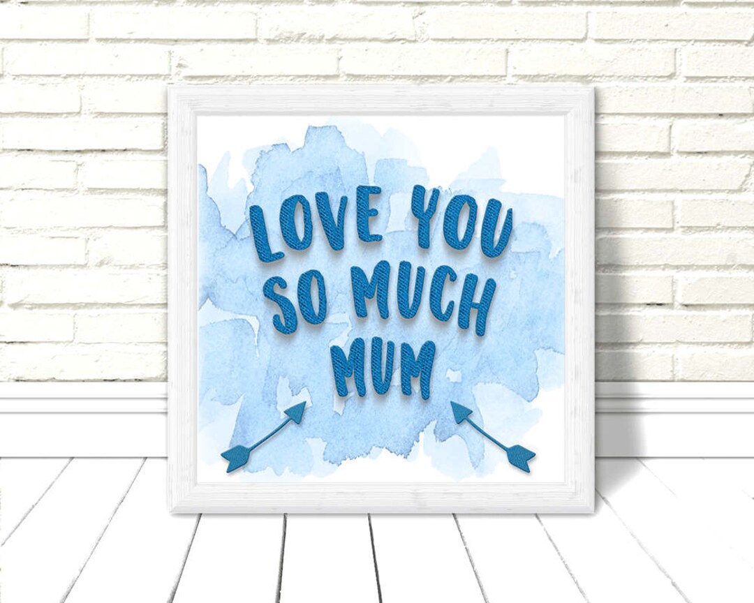 Printable for Mum/mom, Wall Art, Textured Knitted Effect Print, Mum/mom ...