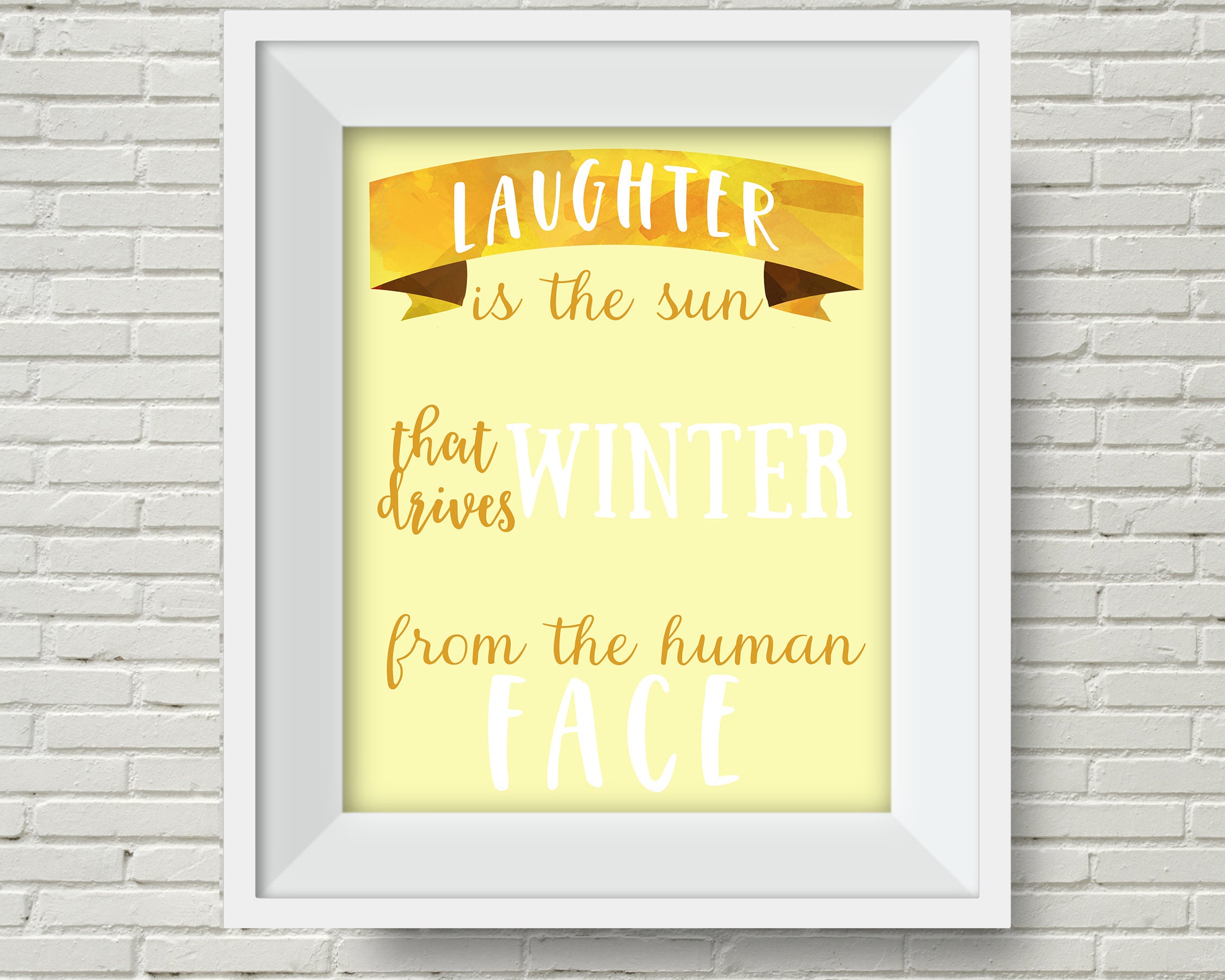 Lemon Cheerful PRINTABLE | Inspirational Wall Art | Yellow Typography ...