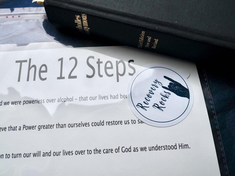 The Twelve Steps Poster or Print With Easy Read Text. AA NA Oa Meeting ...