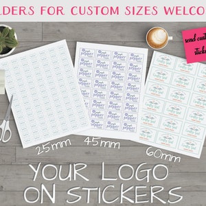 Rectangle Custom Stickers, Custom Logo Stickers, Product Labels ...