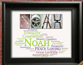 Noah Name Poster - Etsy