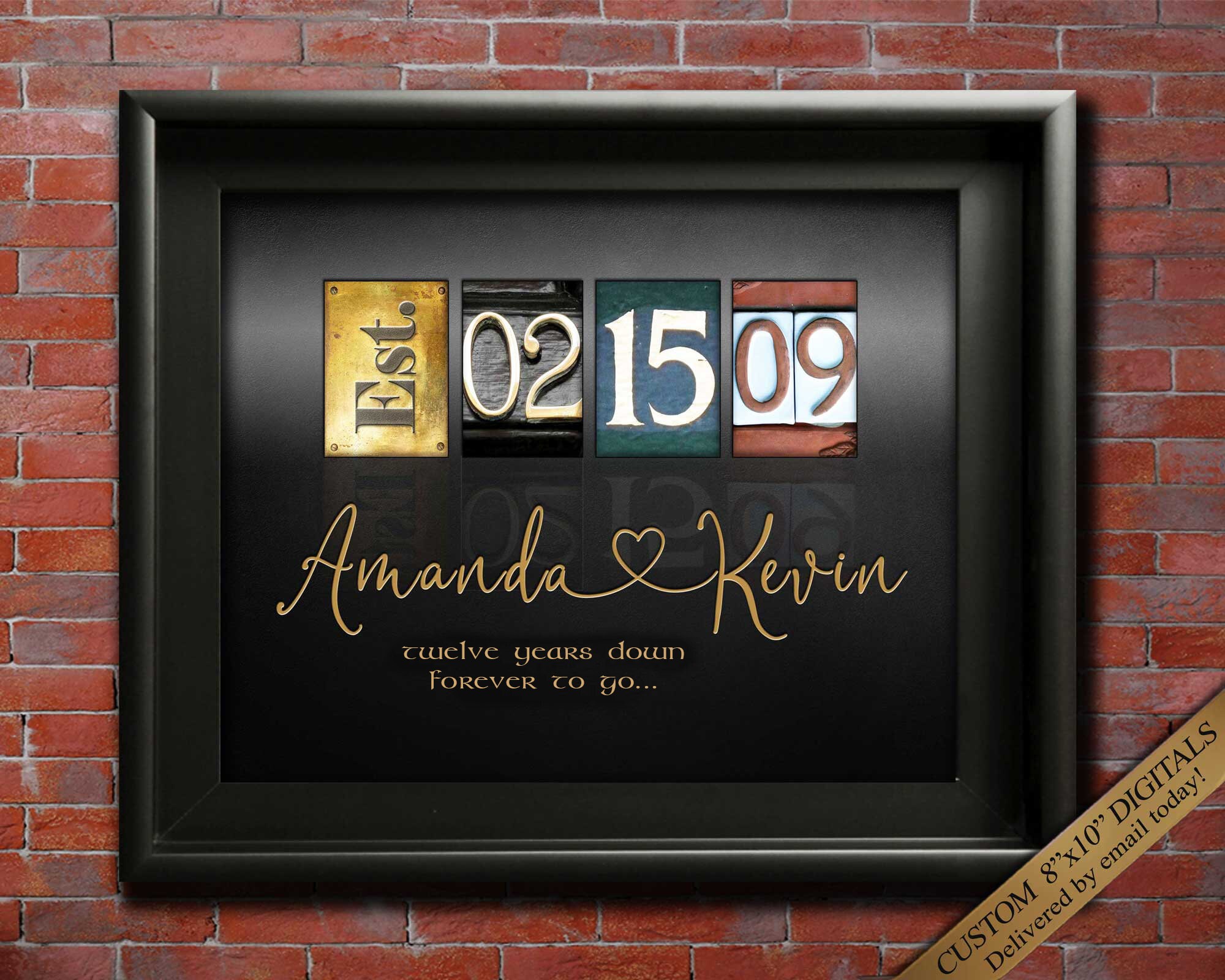 15th Anniversary Gift Ideas 15 Year Wedding Anniversary Gifts Etsy