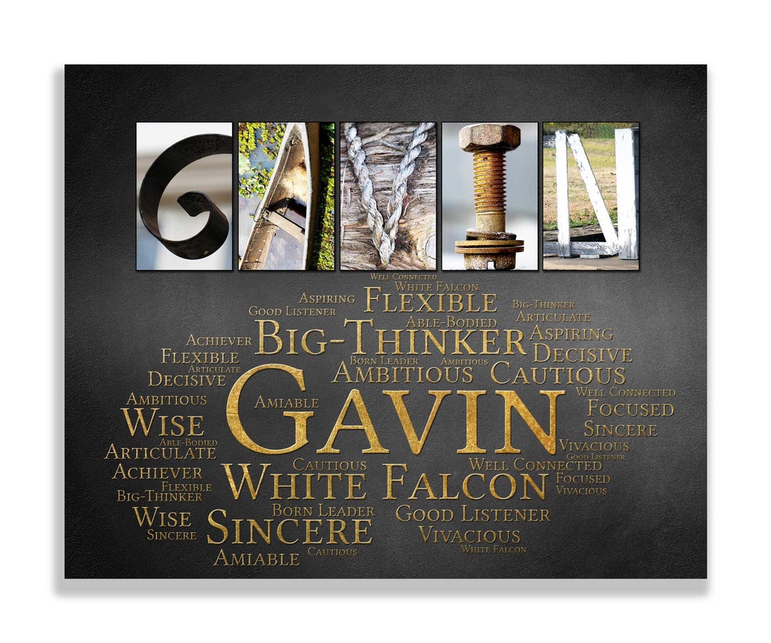 Personalized Name Gift Men Boys Gabriel Gael Gage Garrett Gary Gavin ...