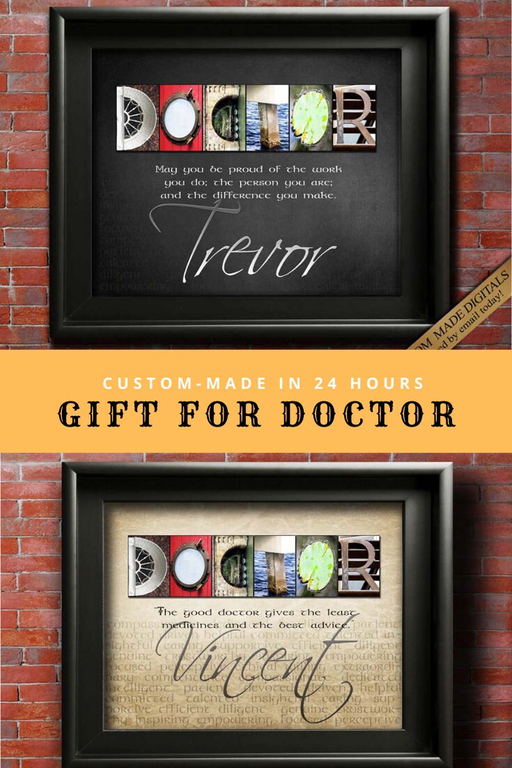 Wall Décor Home Décor thank you doctor personalised doctor doctor gift ...