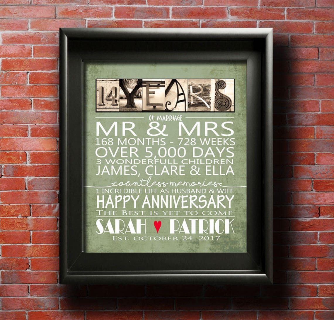 Personalized Anniversary Gifts Unique Anniversary Present for - Etsy